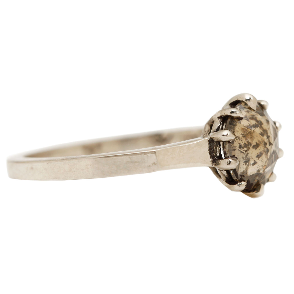 Smoke Diamond Solitaire Ring – ESQUELETO